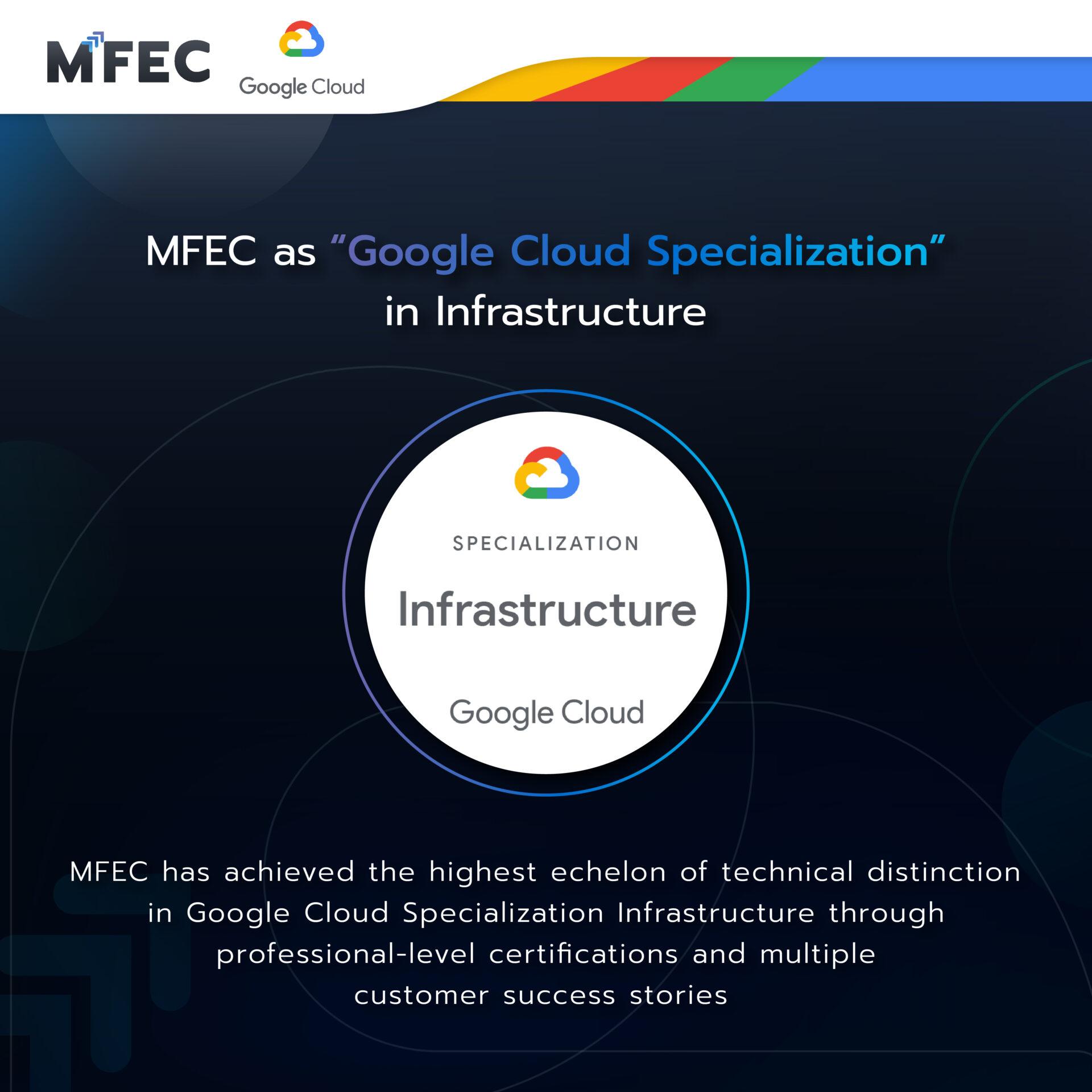 MFEC accomplished Google Cloud Infrastructure Services Specialization - MFEC | The Leading Tech ...